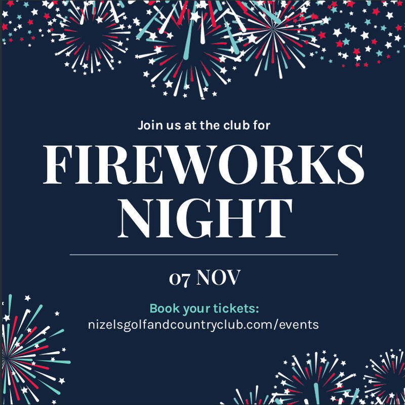 Fireworks Night 2025 - Nizels Golf & Country Club